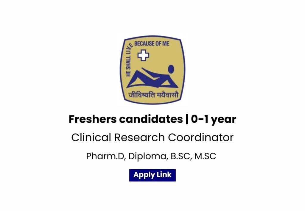 Fresher Jobs in Clinical Research – St. John’s Research Institute Recruitment