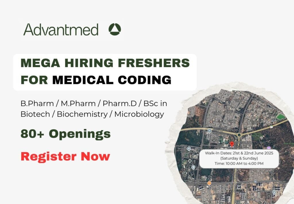 Big Opportunity! Advantmed Medical Coding Jobs for Freshers