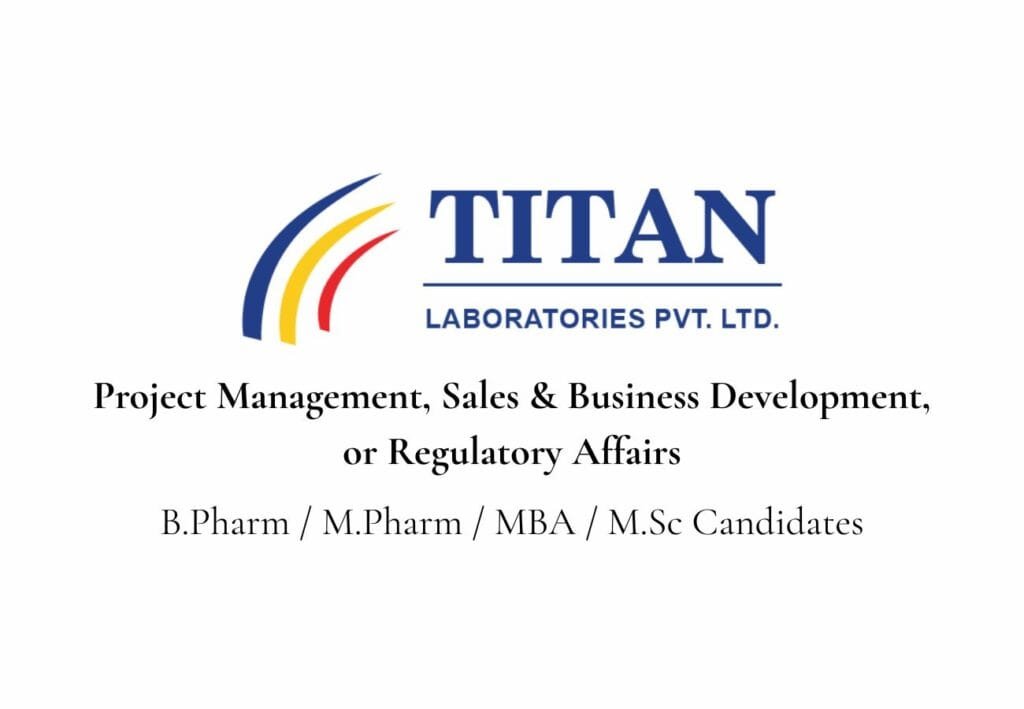 Regulatory Affairs & Sales Manager Jobs – Titan Laboratories