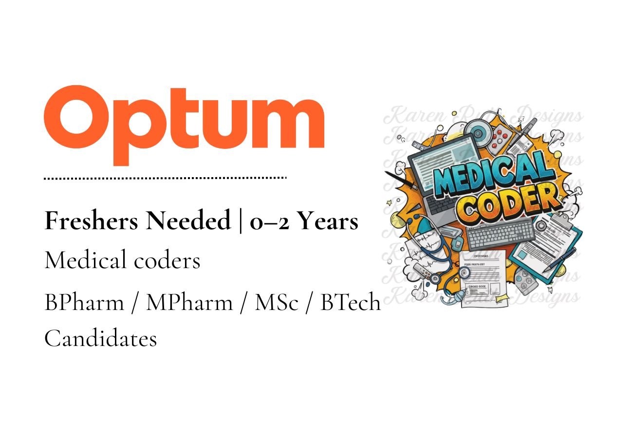 Freshers Needed In medical coding At Optum
