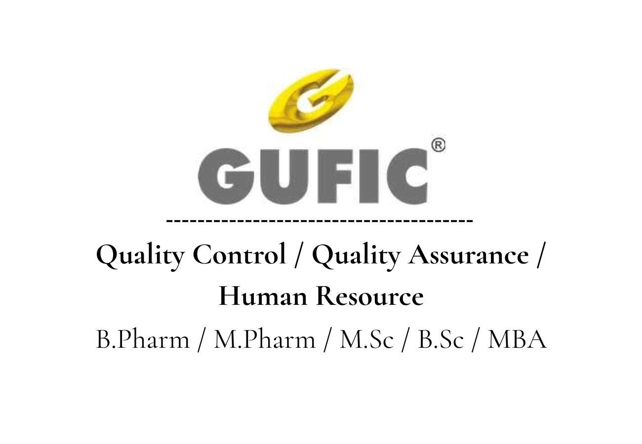 Gufic Biosciences Hiring For QC, QA, HR