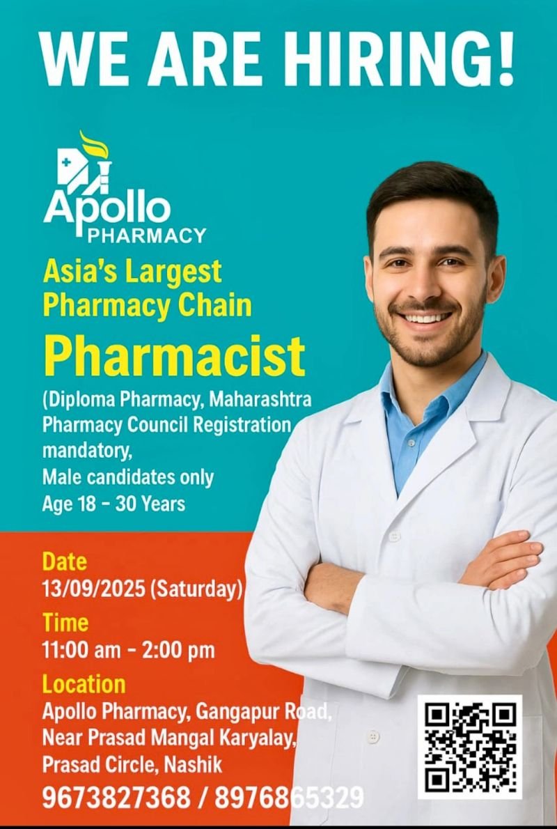 Apollo Pharmacy Hiring For Pharmacist