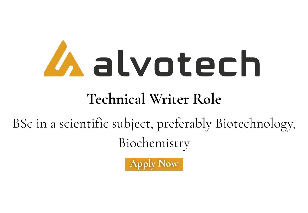 Alvotech Hiring For Technical Writer