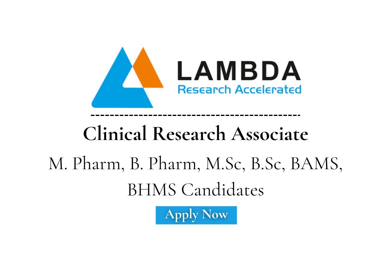 Lambda Therapeutic Research Hiring Clinical Research Associate