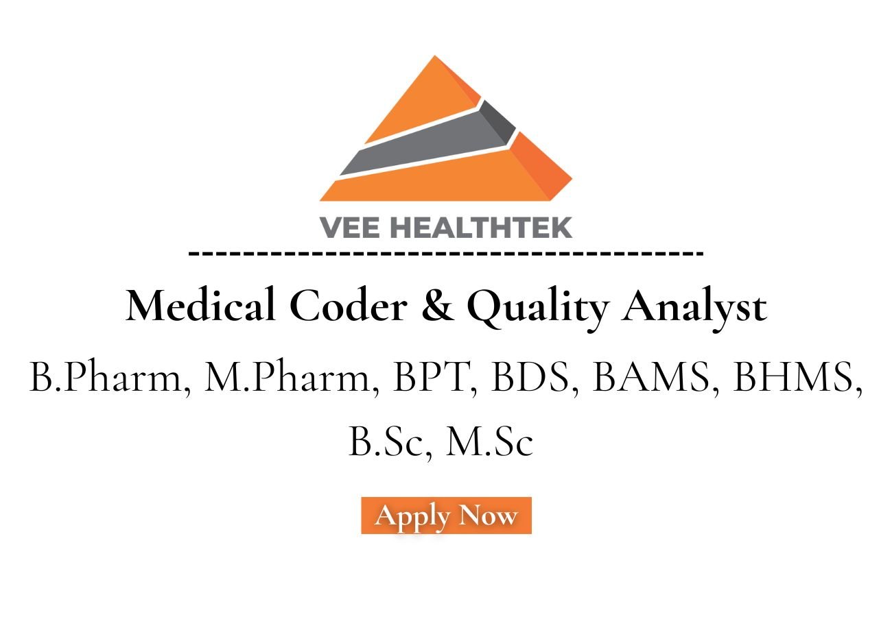 VEE HealthTek Hiring For Medical Coder & Quality Analyst