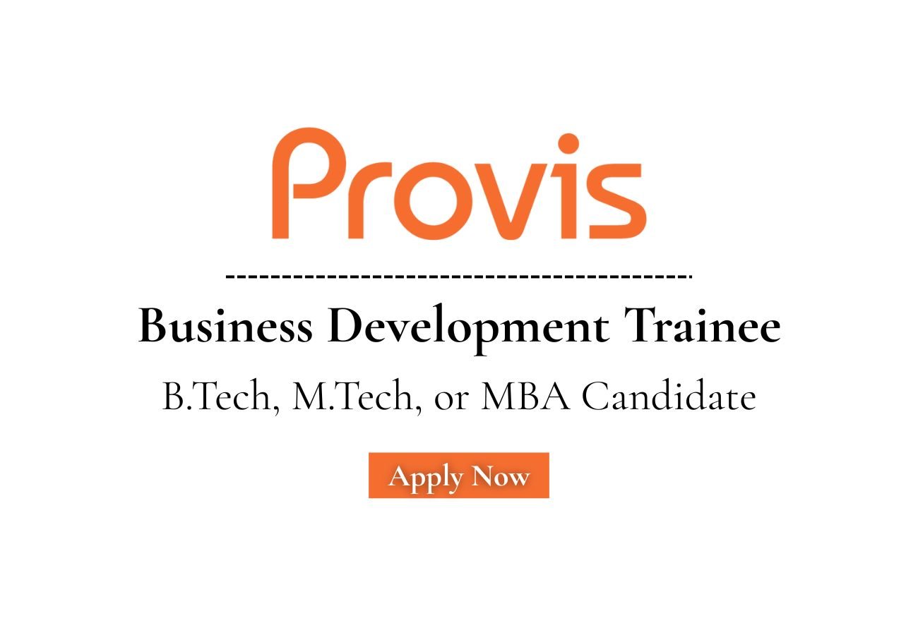 Provis Biolabs Hiring For Business Development Trainee