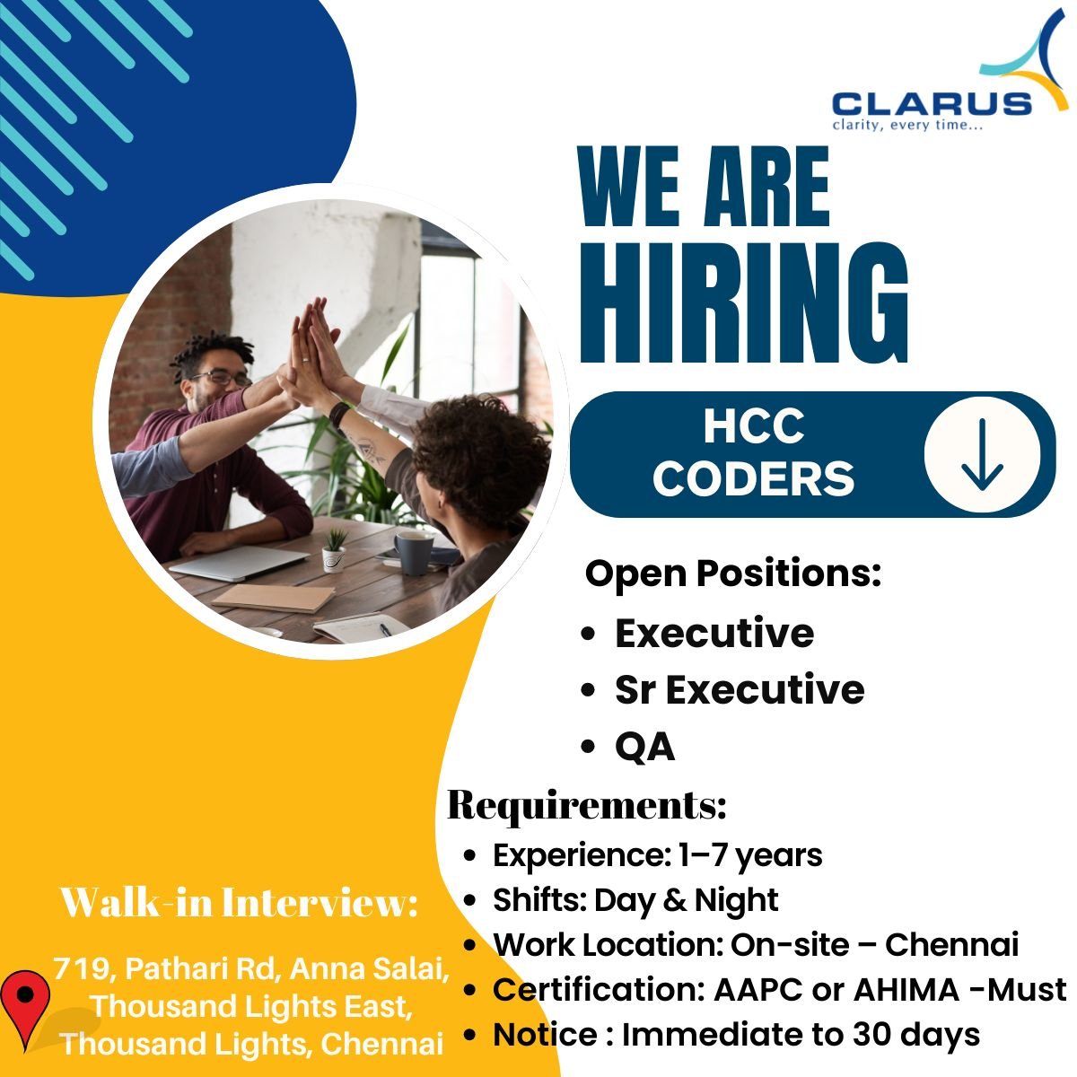 Clarus Hiring For medical coder