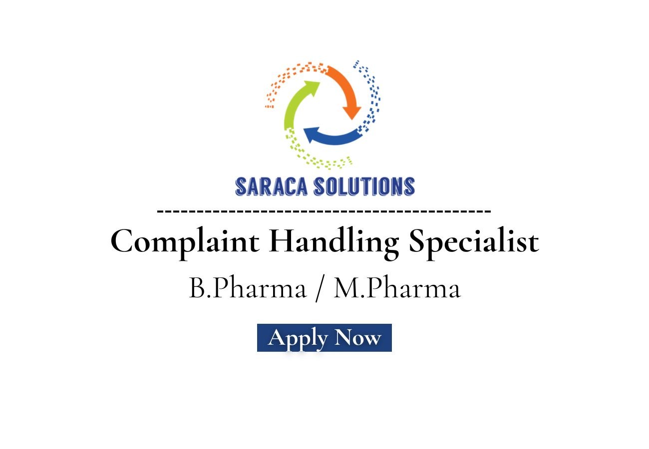 Saraca Solutions hiring Complaint Handling Specialists