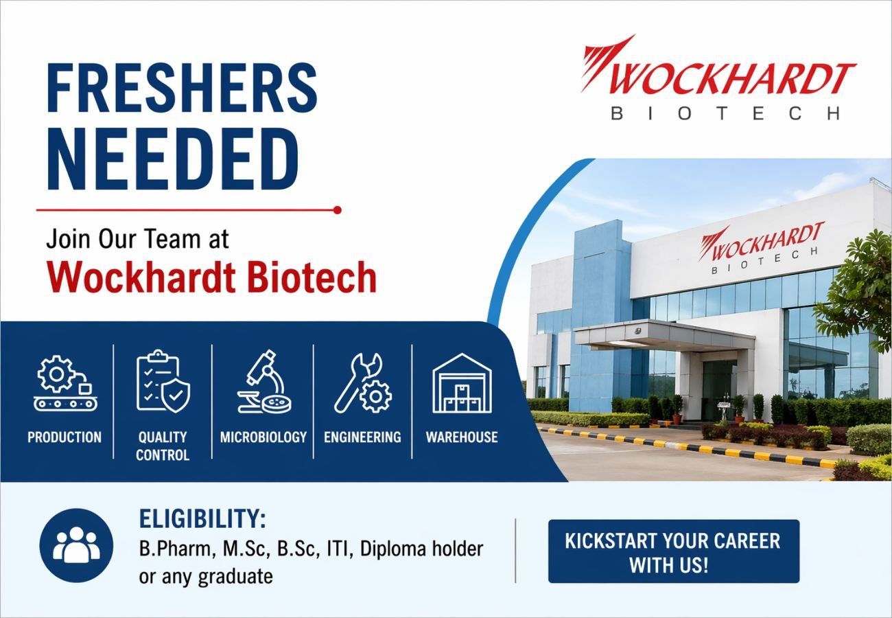 Freshers Needed In Production, Quality Control, Microbiology ...